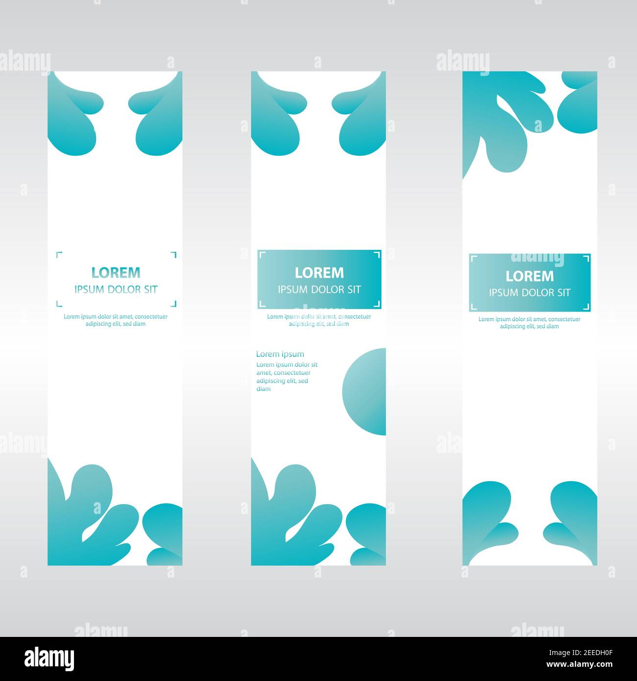 web banner design template. ready use vector template. modern banner ...