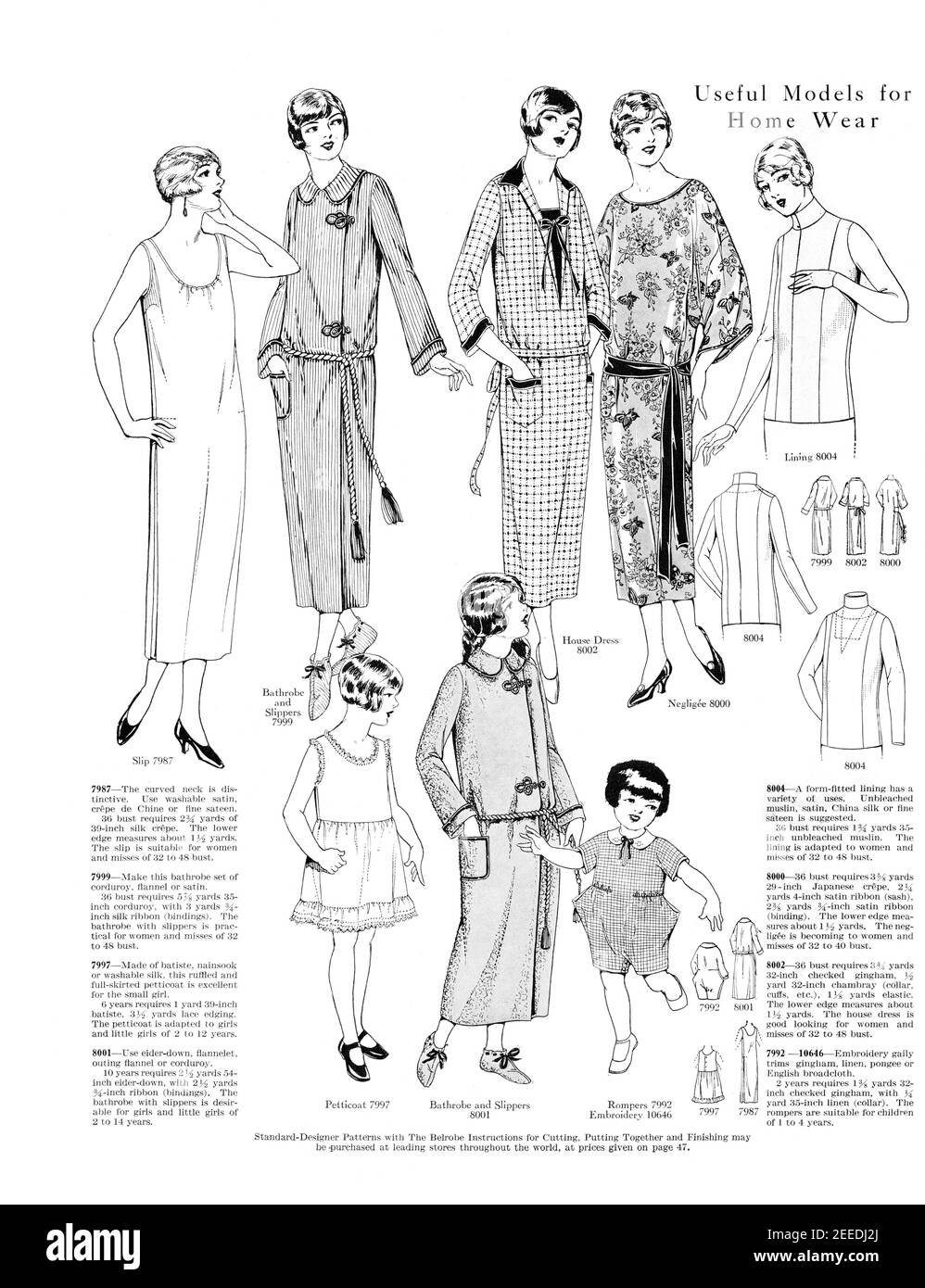 1925 Fashion Illustration/Advertisement, retouched and revived, cleaned ...