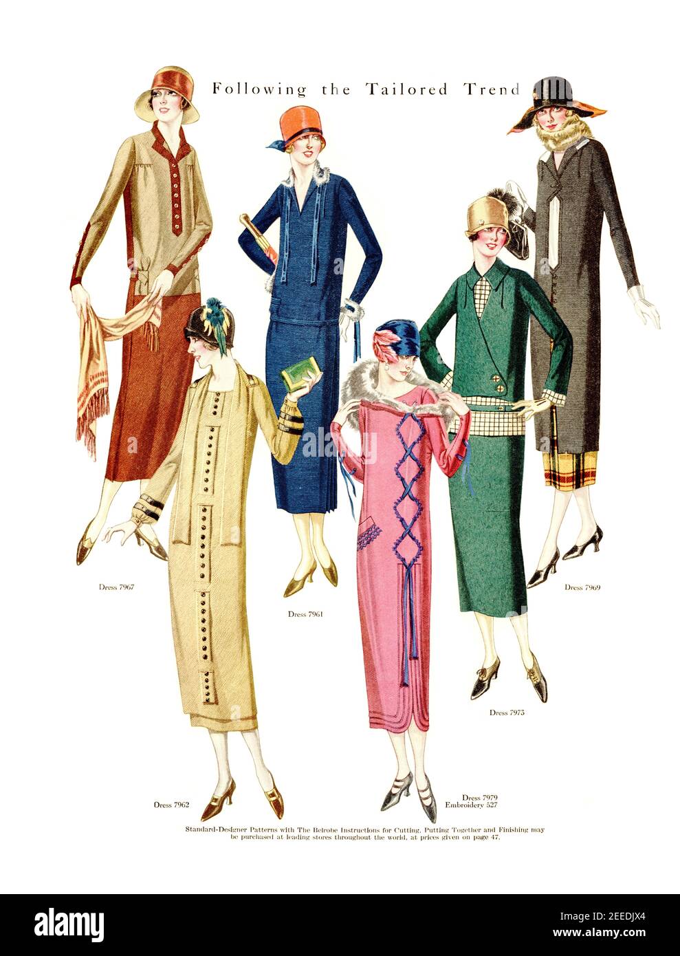 1925 fashion illustration Cut Out Stock Images & Pictures - Alamy