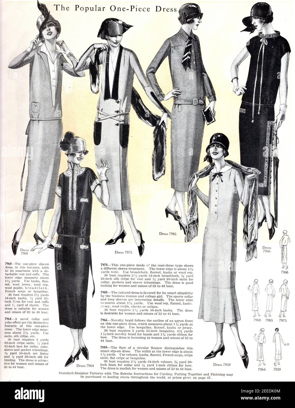 1925 fashion illustration hi-res stock photography and images - Alamy