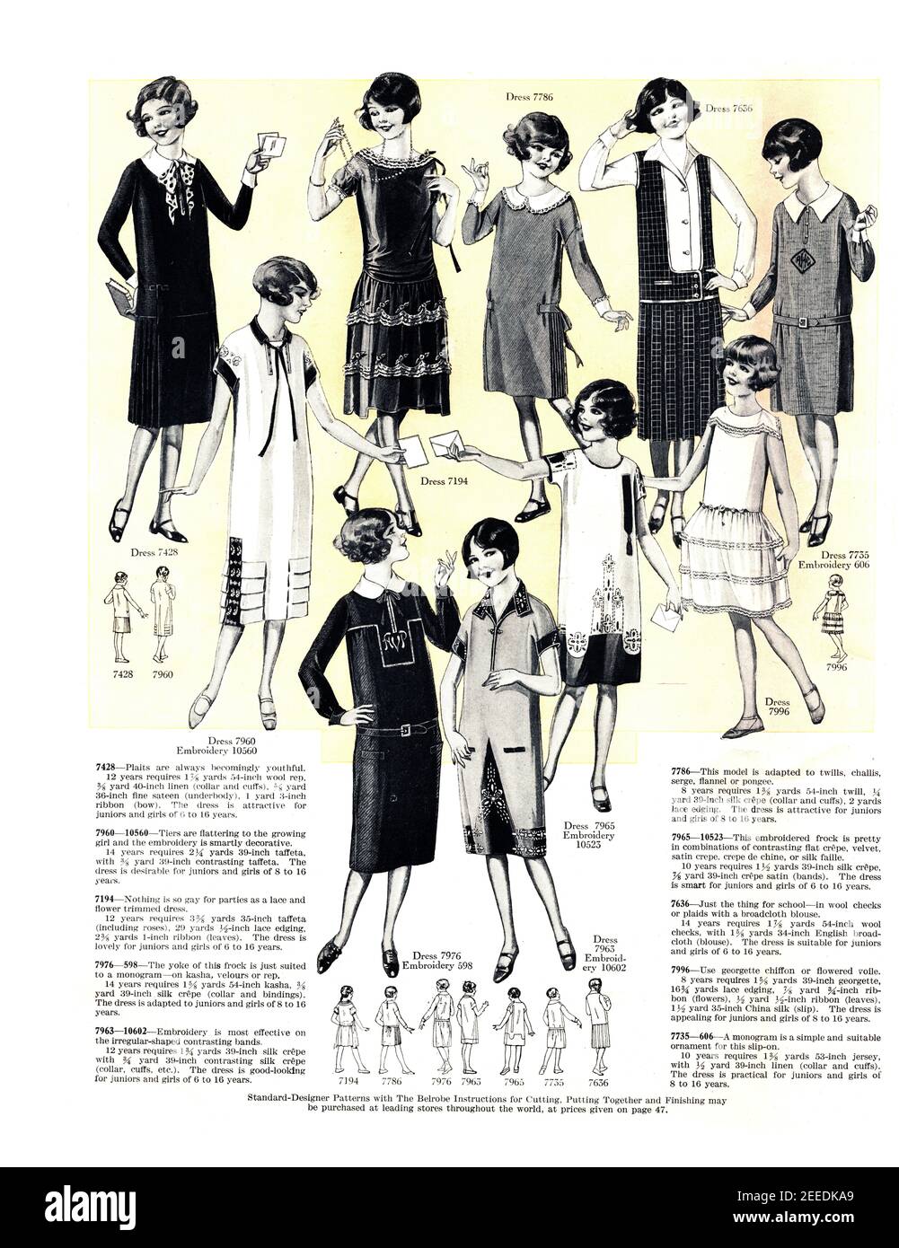 1925 fashion illustration Cut Out Stock Images & Pictures - Alamy