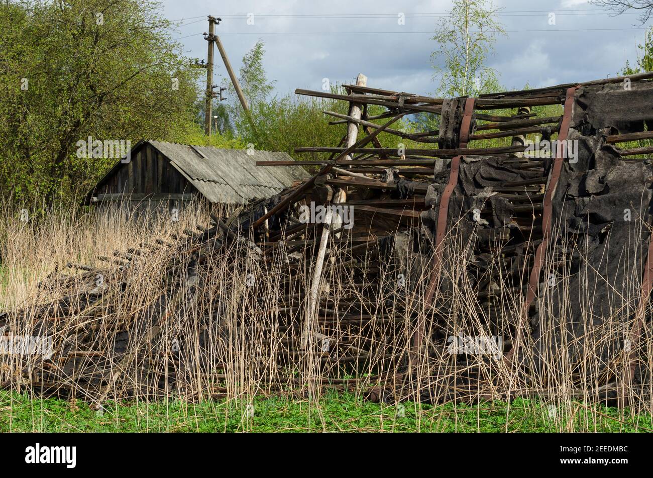 Russian farm barn hi-res stock photography and images - Alamy