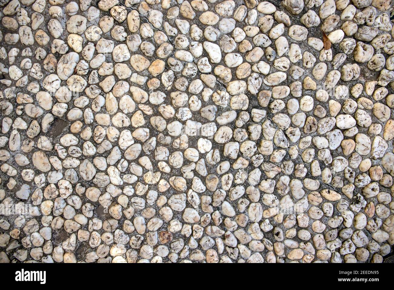 White pebble paving photo texture. Tiny marble gravel road. Pebble ...