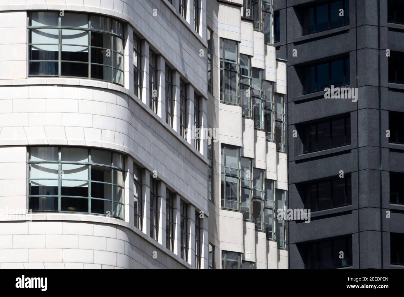 High- rise buildings in Wellington city centre, North Island, New ...