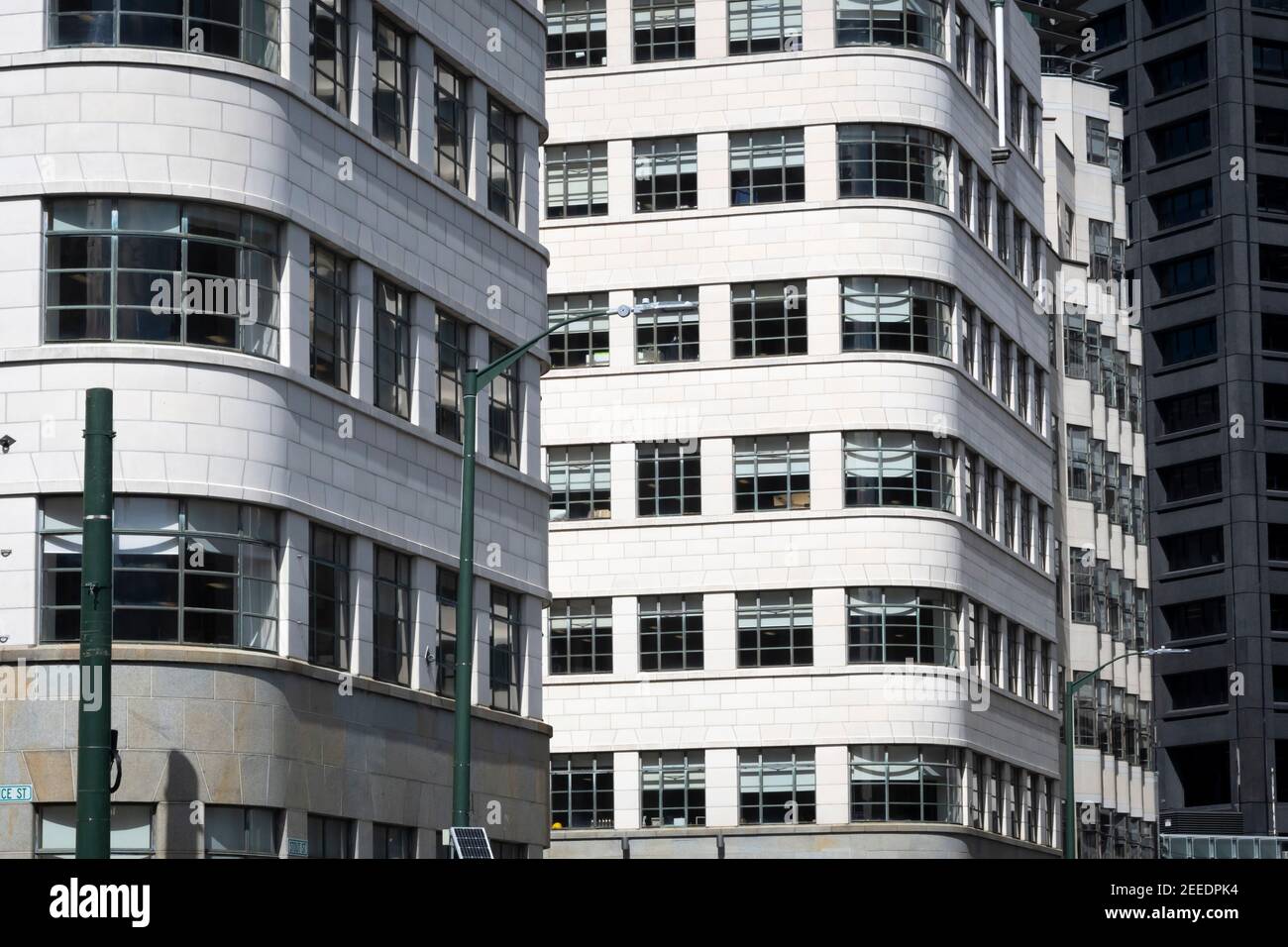 High- rise buildings in Wellington city centre, North Island, New ...