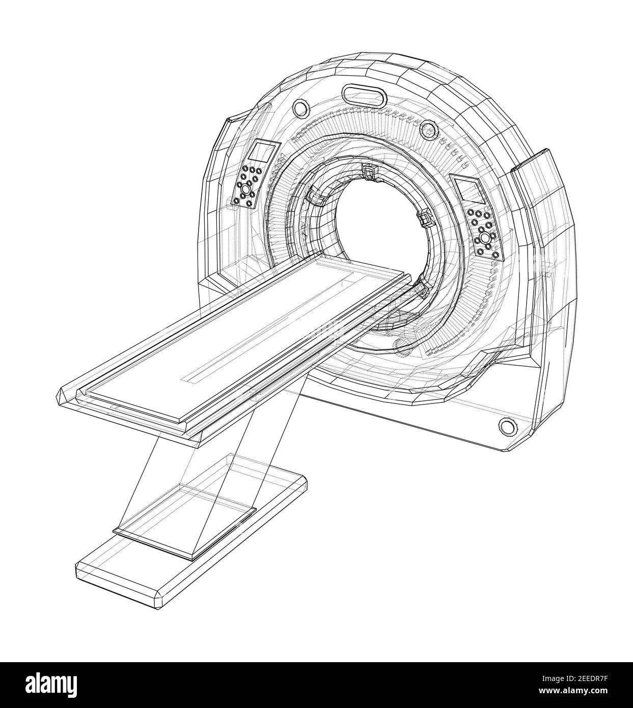 3d illustration of a MRI machine Stock Vector Image & Art - Alamy
