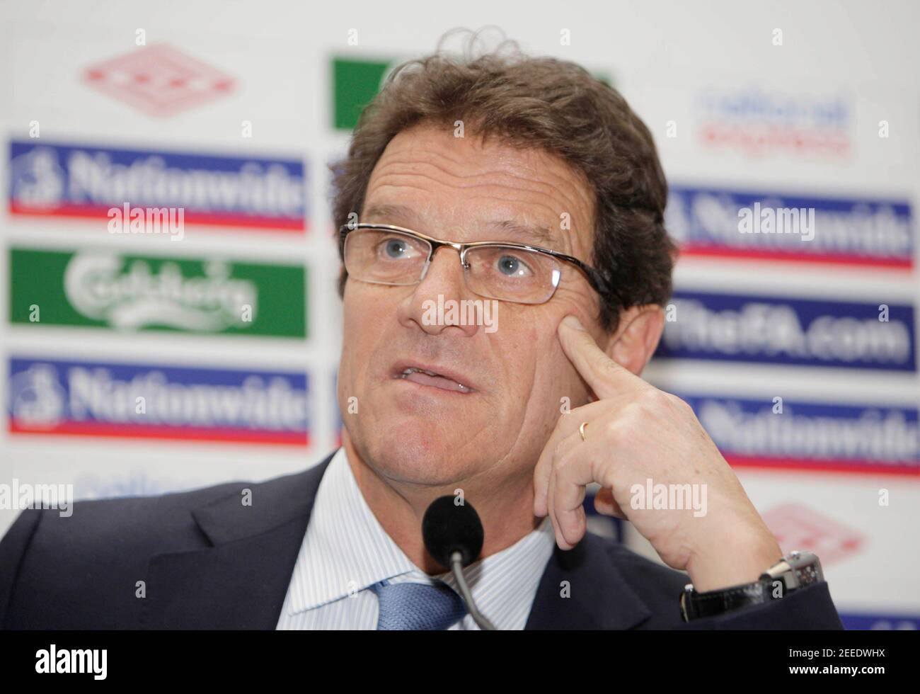 England manager fabio capello world cup squad announcement wembley ...
