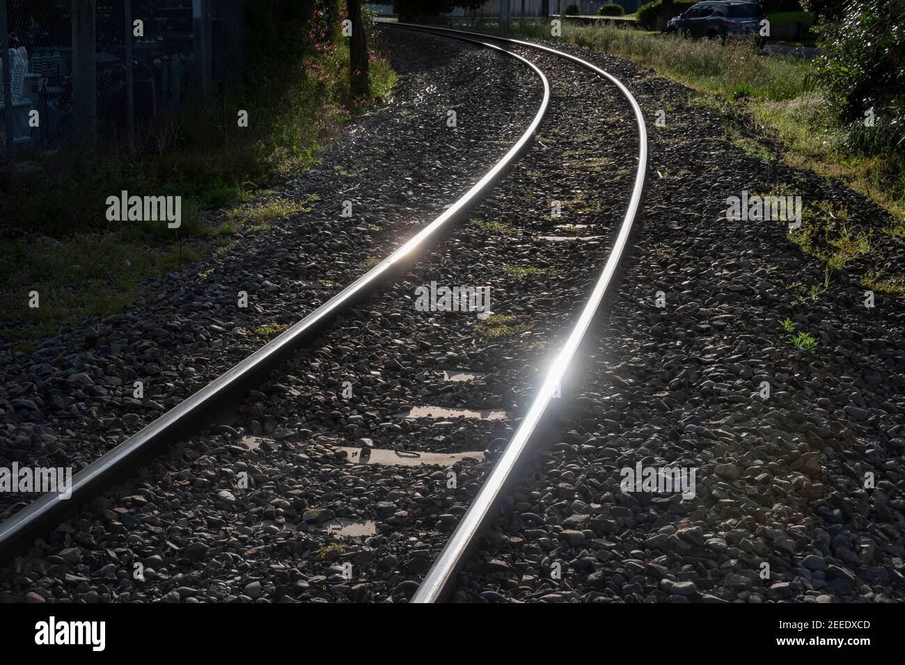Curved railway line hi-res stock photography and images - Alamy