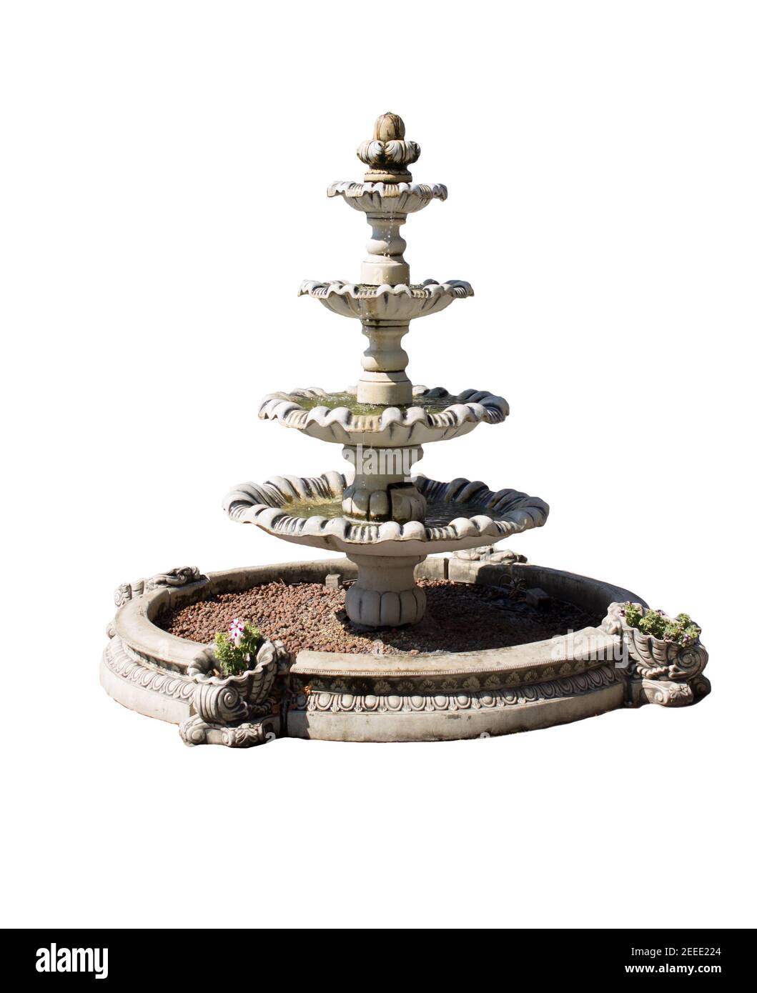 Outdoor water fountain garden Cut Out Stock Images & Pictures - Alamy