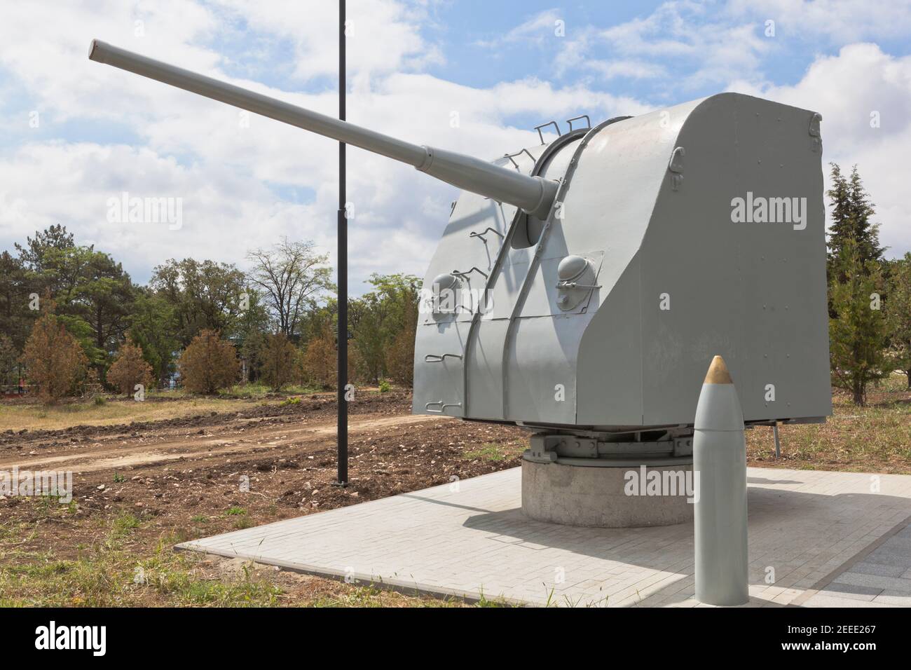 Sevastopol, Crimea, Russia - July 28, 2020: Soviet universal shipboard ...