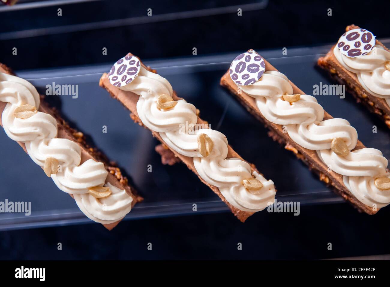 Exhibition of works haute sweet cuisine from pastry chef, chocolate ...