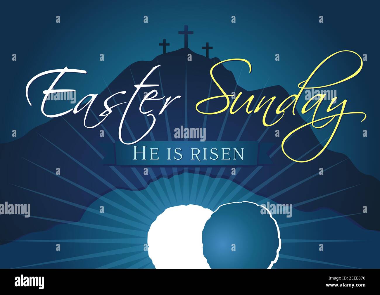 Religious Easter Wishes Card