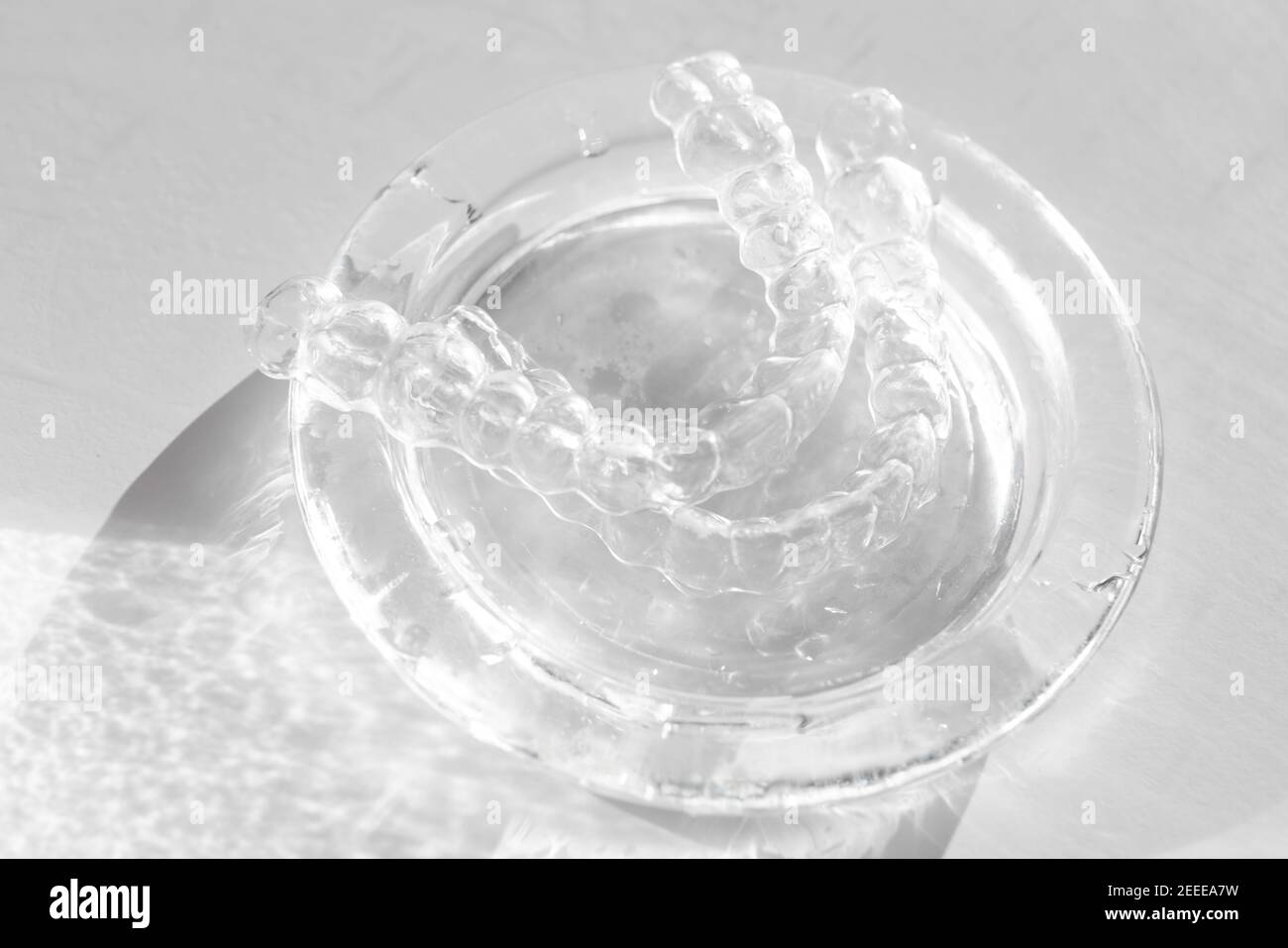 Invisible transparent aligners plastic braces dentistry retainers on ...