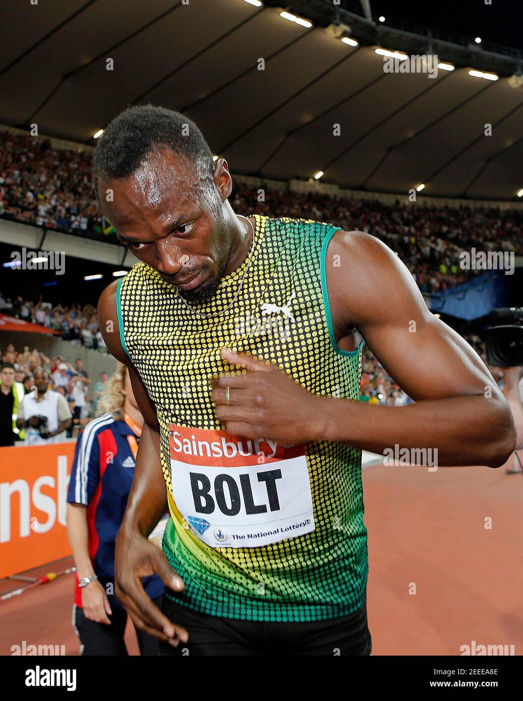 Usain Bolt Winning Race 100m High Resolution Stock Photography and ...