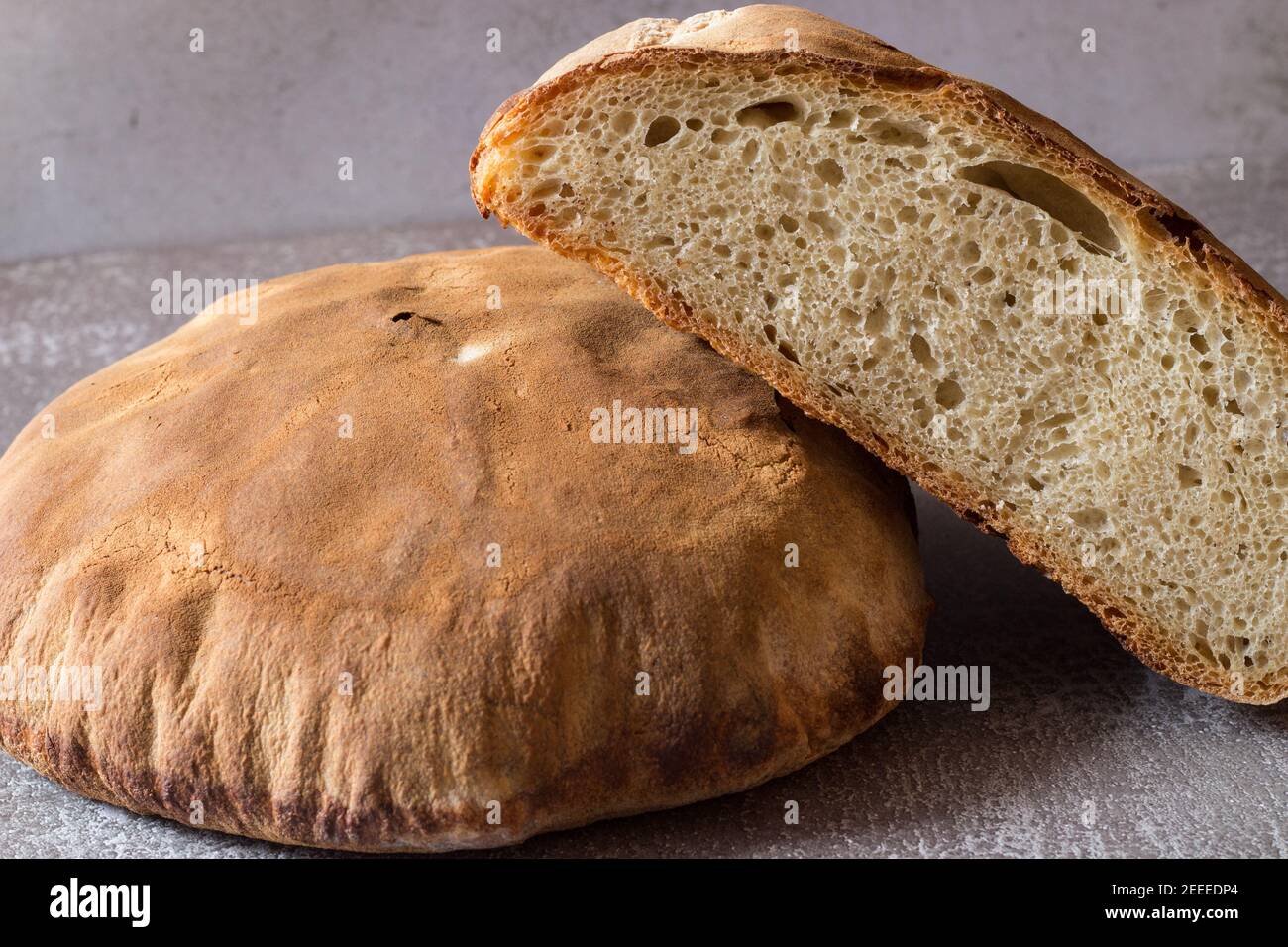 Homemade bread with the ancient method Stock Photo - Alamy