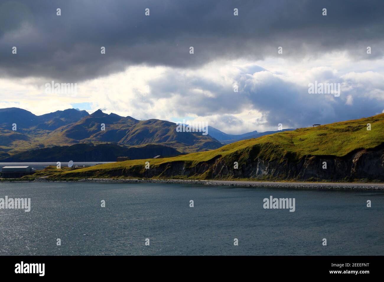Coast of Unalaska Island, Aleutian Islands, Alaska, United States Stock ...