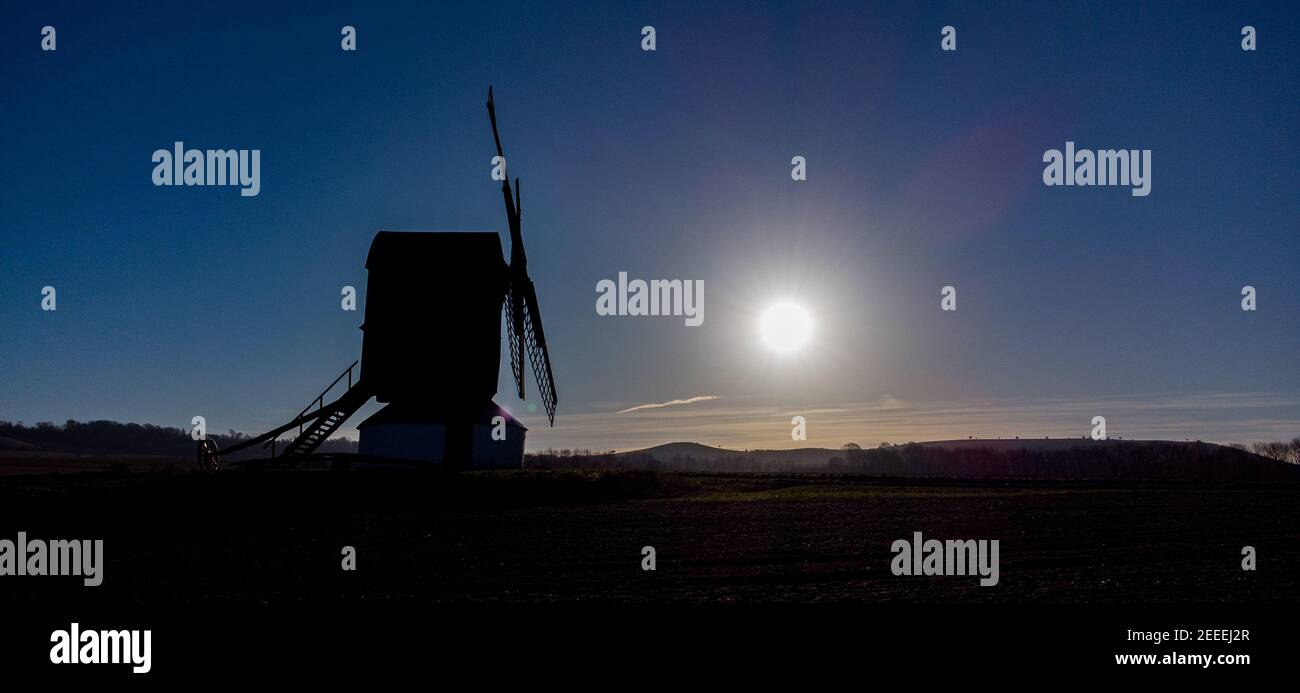 Pitstone Windmill, Buckinghamshire, from the air Stock Photo - Alamy