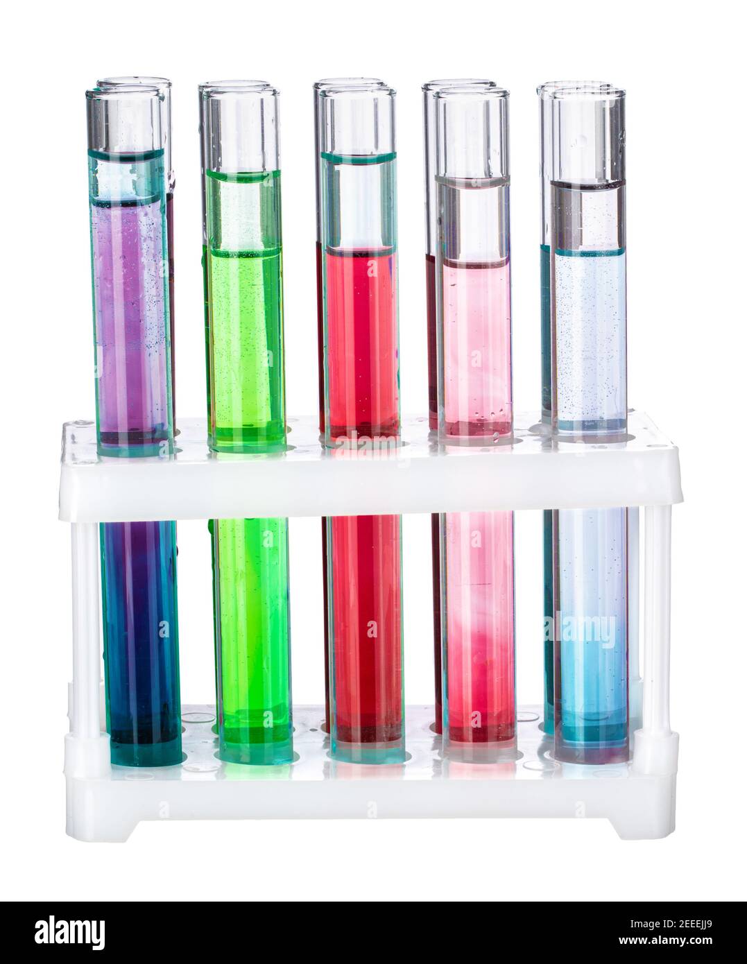 laboratory test tubes isolated on white, close up Stock Photo - Alamy