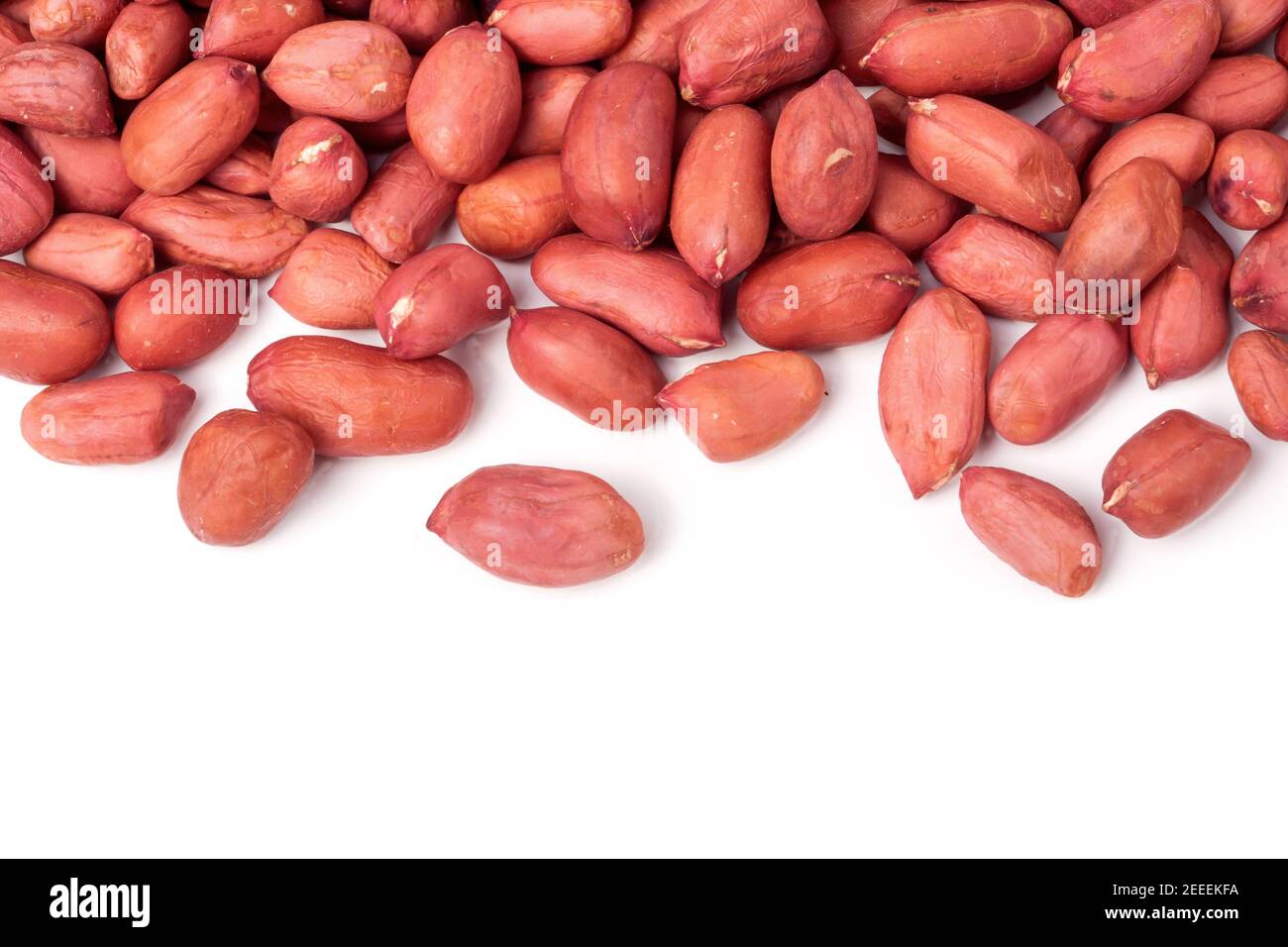 peeled peanut isolated on a white background Stock Photo - Alamy