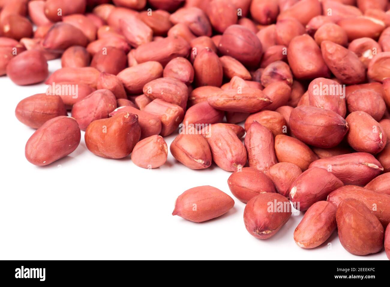 peeled peanut isolated on a white background Stock Photo - Alamy