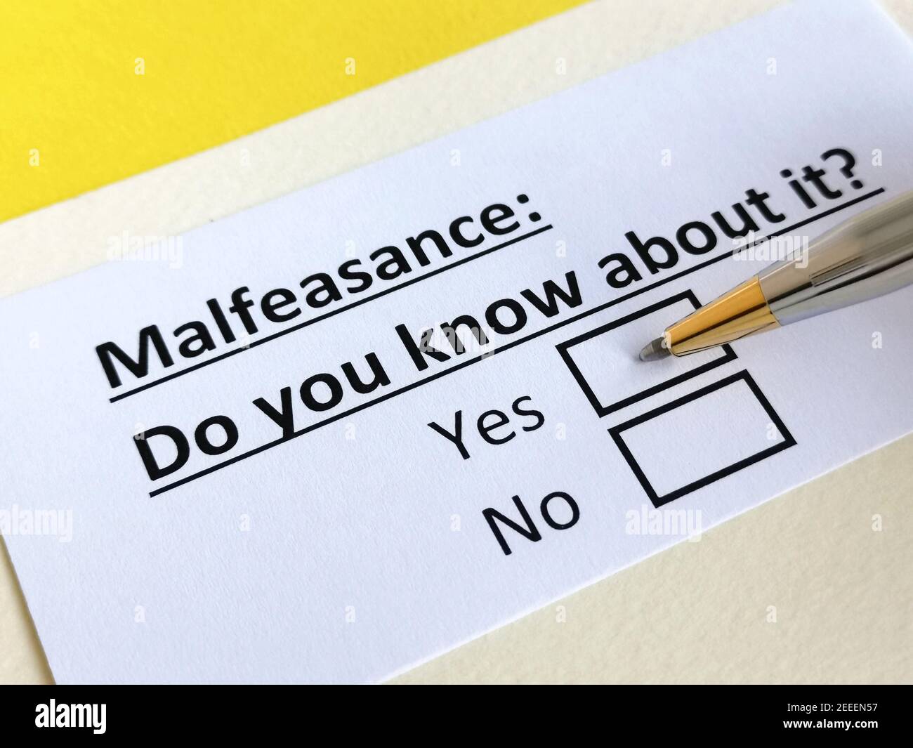 Malfeasance hi-res stock photography and images - Alamy
