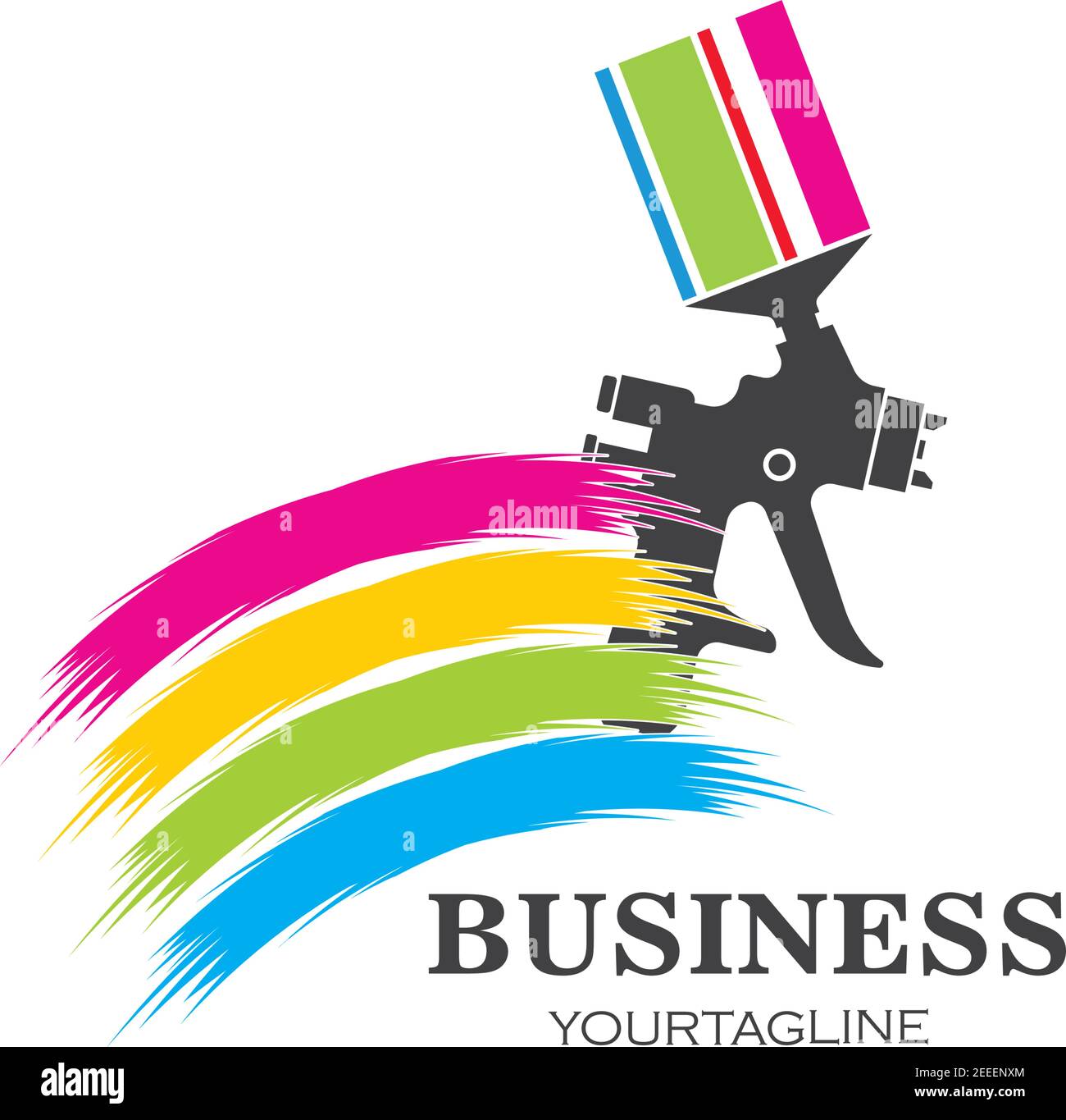 spray gun paint logo icon vector illustration design Stock Vector Image ...