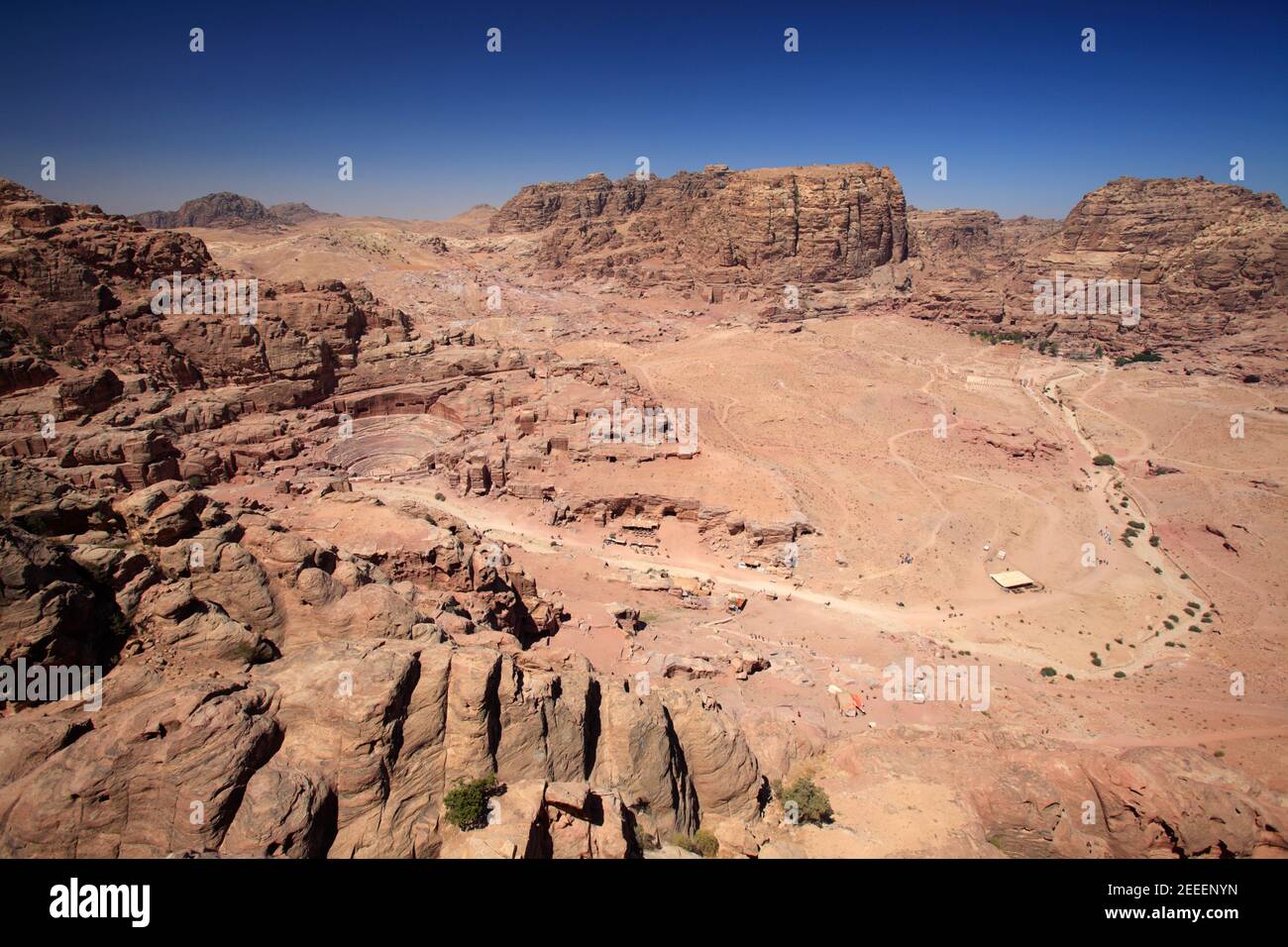 Elevated view of Petra, Jordan Stock Photo - Alamy