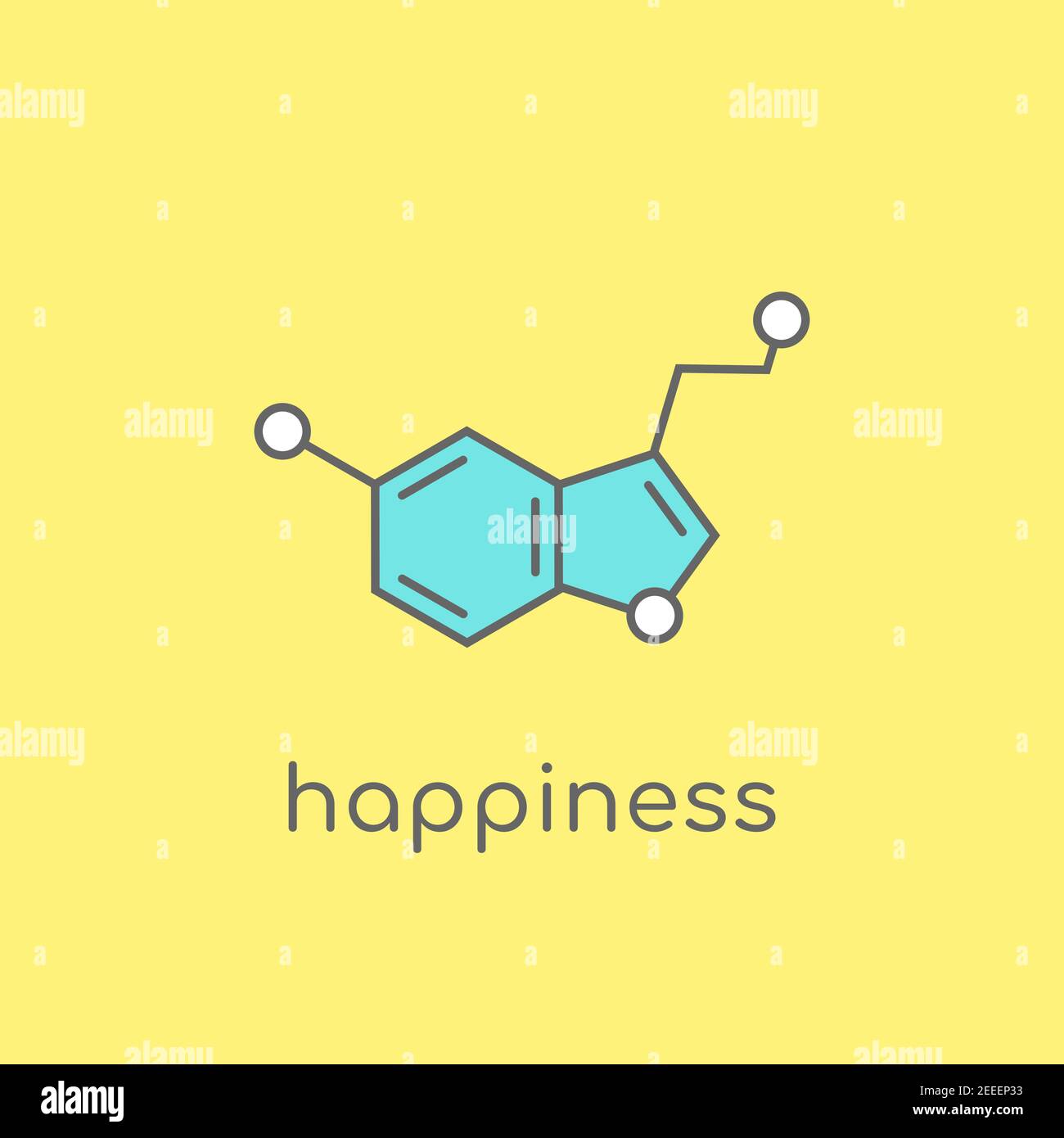 Serotonin hormone neurotransmitter molecule hi-res stock photography ...