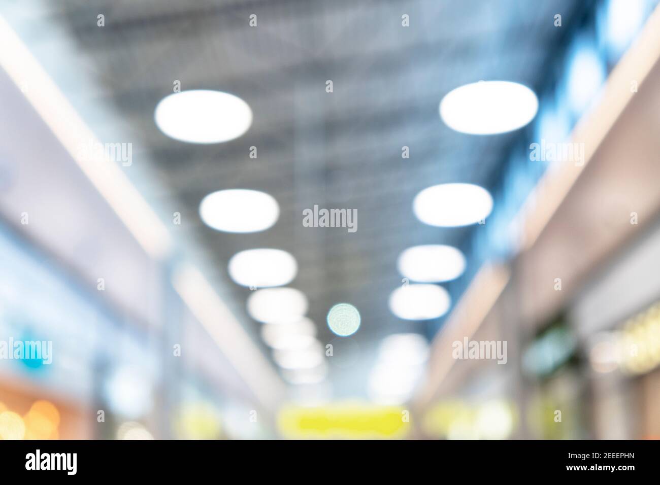 Abstract blurred background of modern luxury department store hall or ...