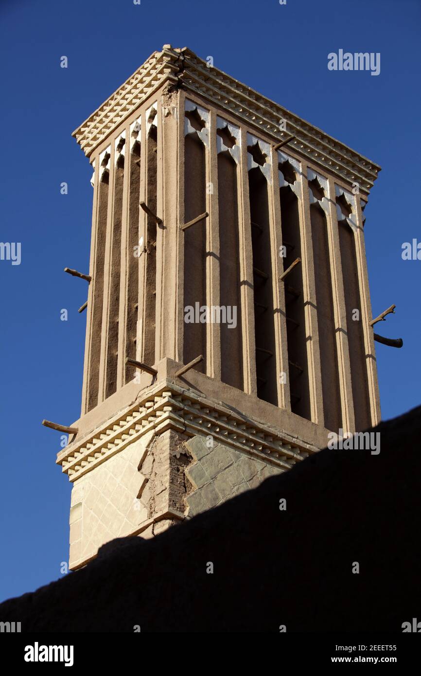 Traditional Windcatcher (Badgir), Yazd, Iran Stock Photo - Alamy