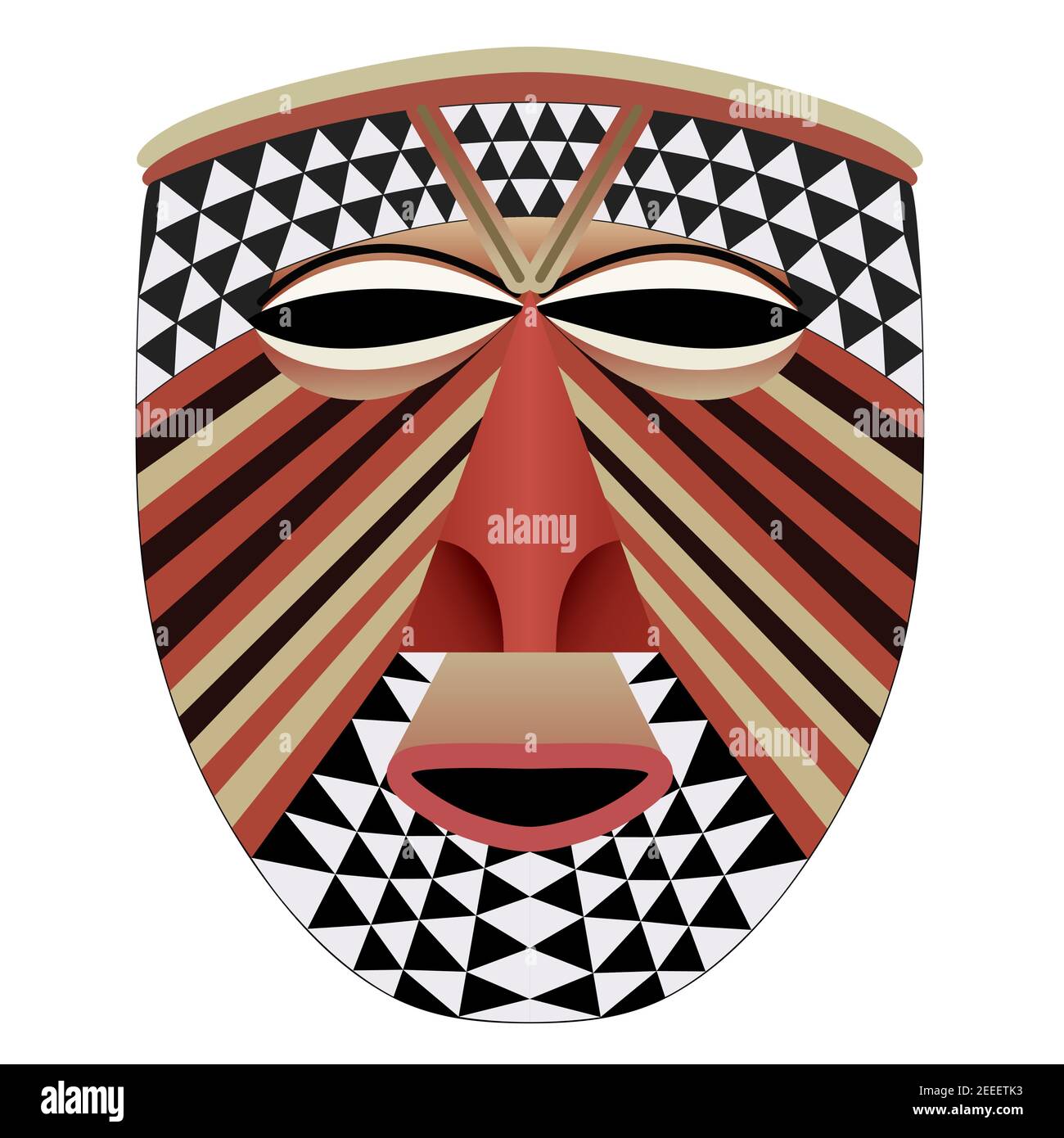 Ornate African face mask - tribal art Stock Vector Image & Art - Alamy