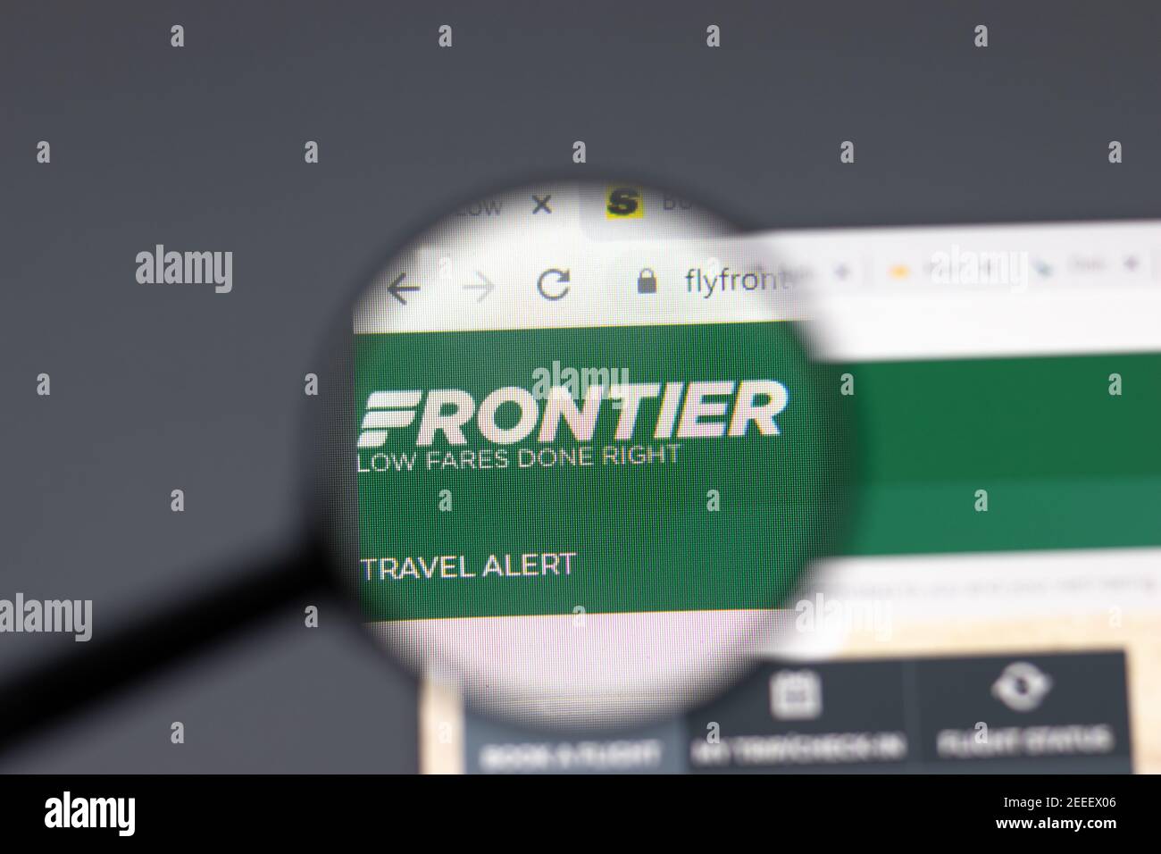 Frontier airlines logo hi-res stock photography and images - Alamy