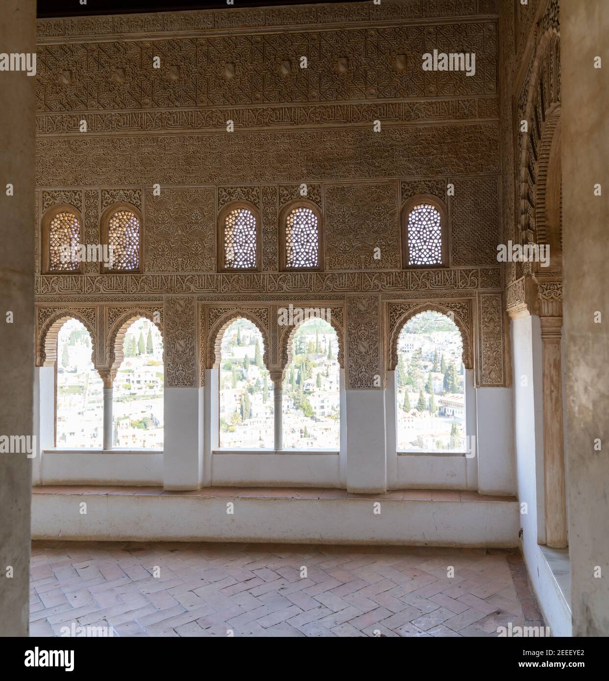 Moorish arched windows alhambra hi-res stock photography and images - Alamy