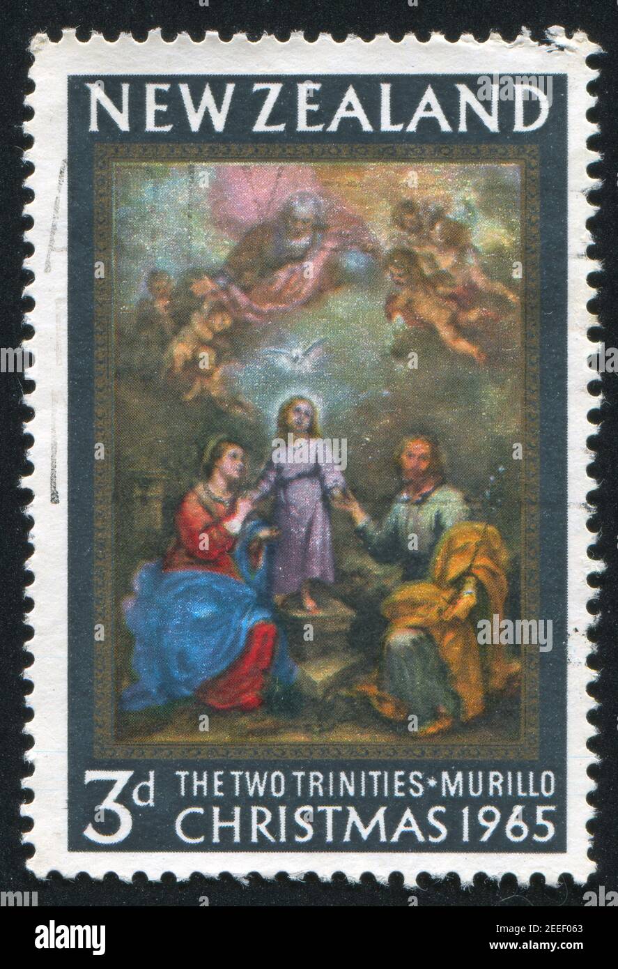 NEW ZEALAND - CIRCA 1965: stamp printed by New Zealand, shows The Two ...