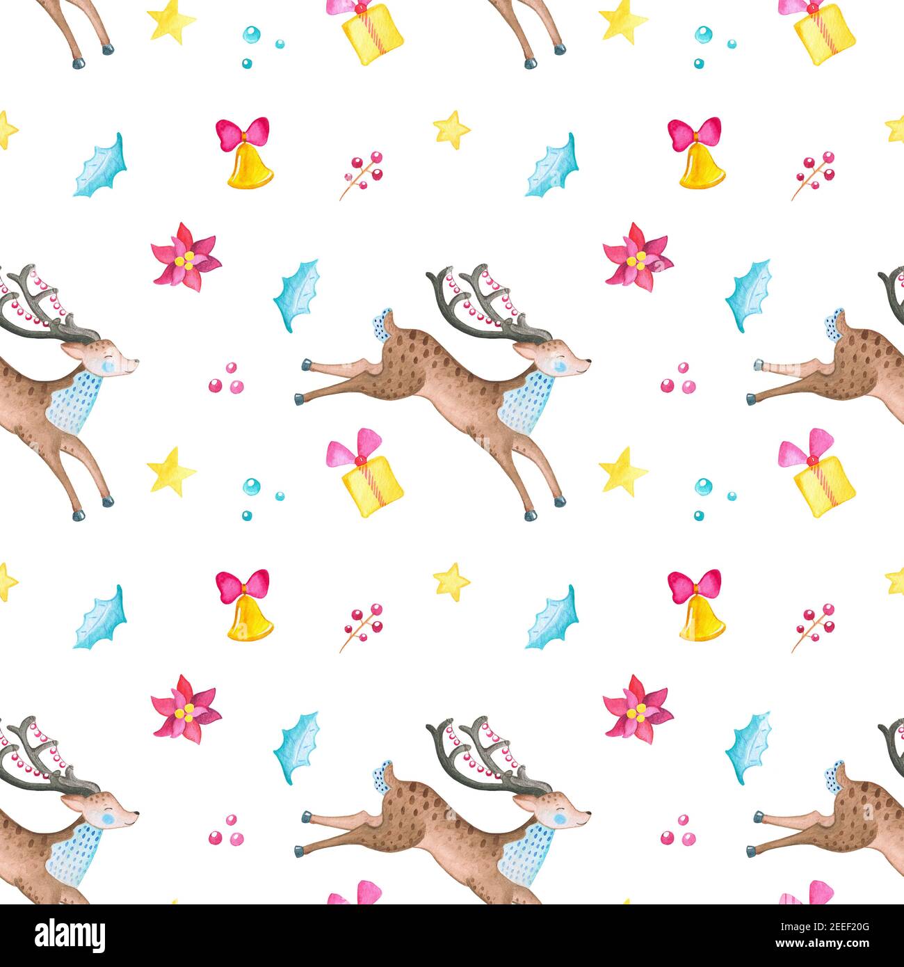 Seamless x mas pattern hi-res stock photography and images - Alamy