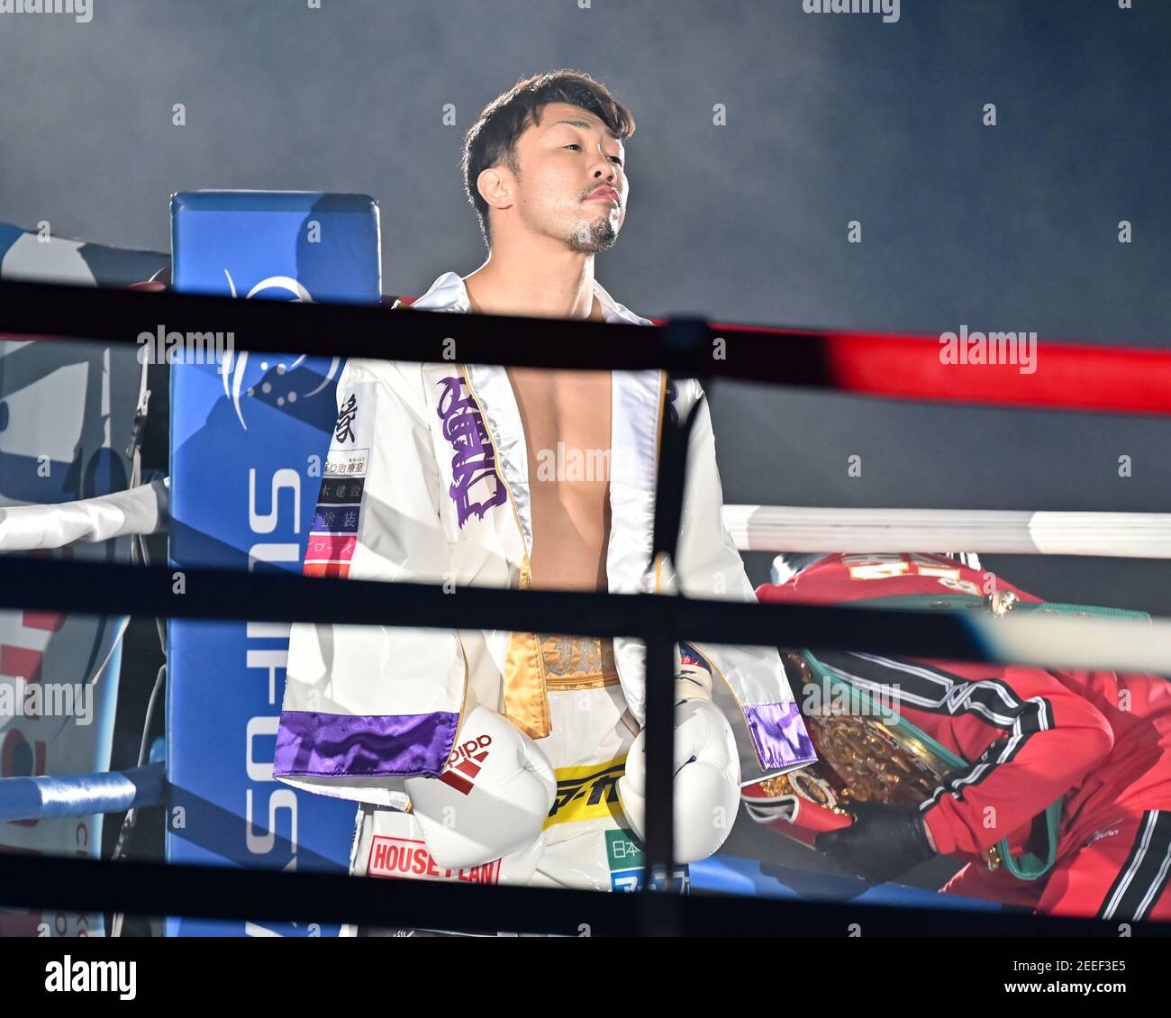 Akira Yaegashi LEGEND charity boxing match at Yoyogi National Stadium ...