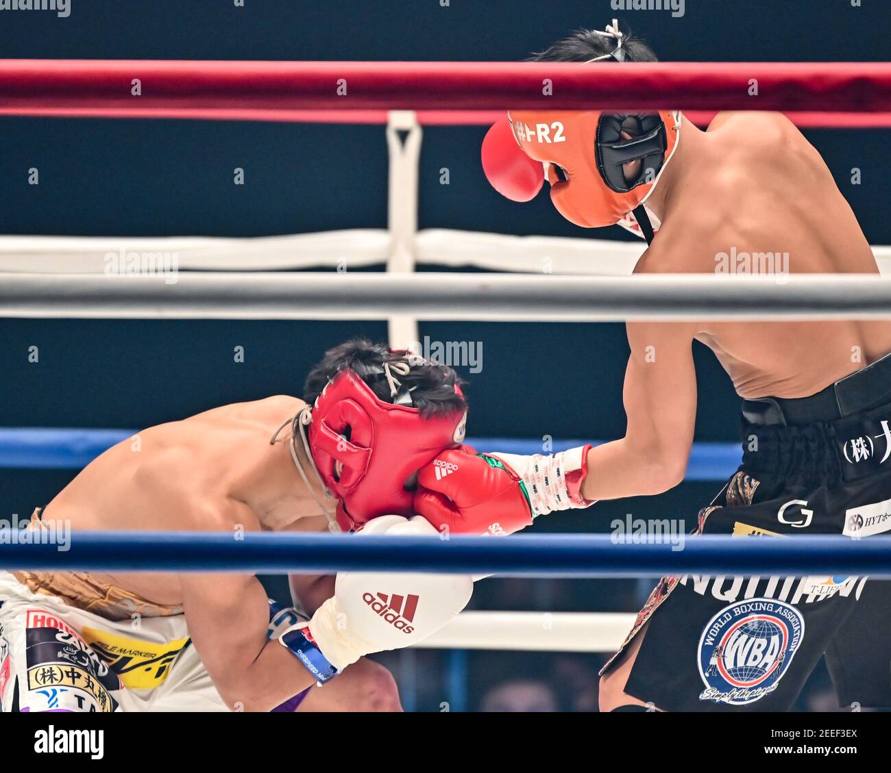 (L-R) Akira Yaegashi Hiroto Kyoguchi LEGEND charity boxing match at ...