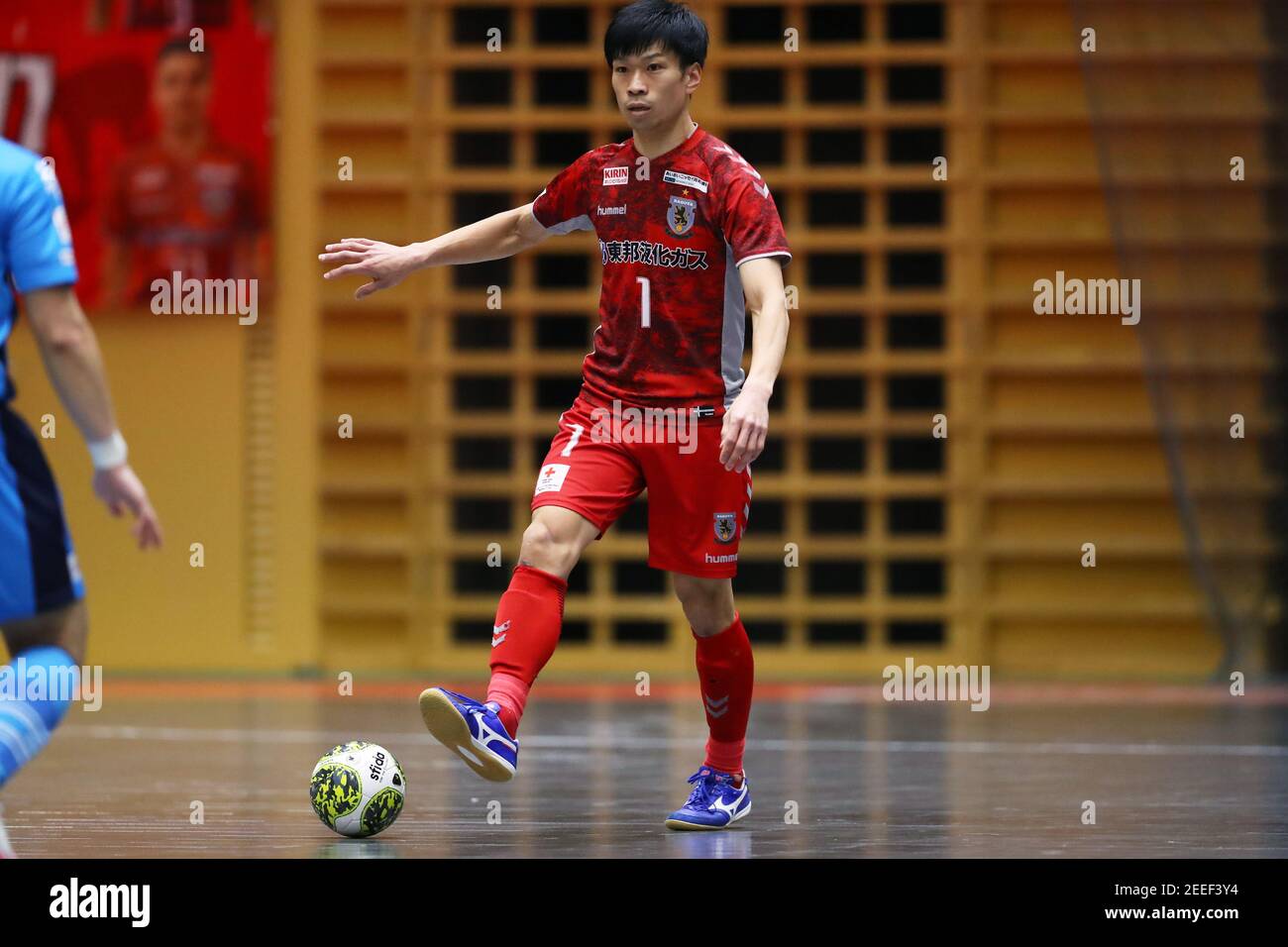 Komazawa Indoor Ball Sports Field, Tokyo, Japan. 14th Feb, 2021. Ryohei Ando (Oceans), FEBRUARY ...
