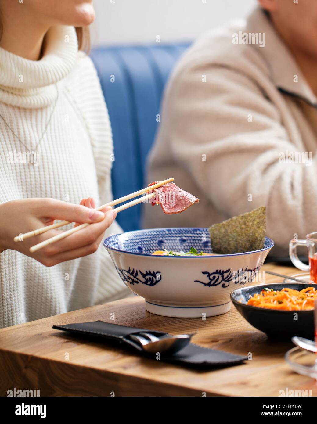 Japanese dining eating hi-res stock photography and images - Alamy