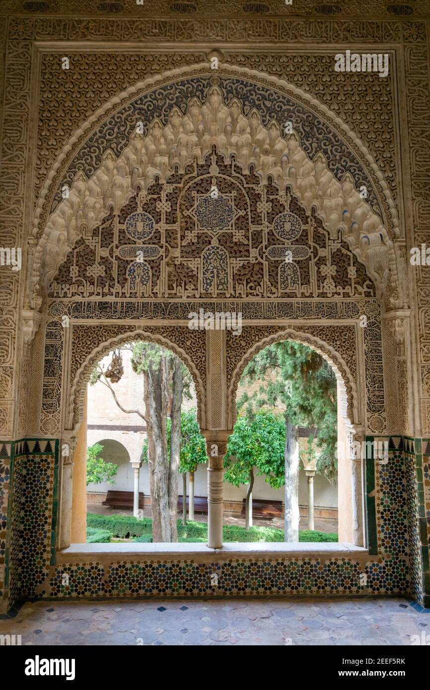 Moorish arched windows alhambra hi-res stock photography and images - Alamy