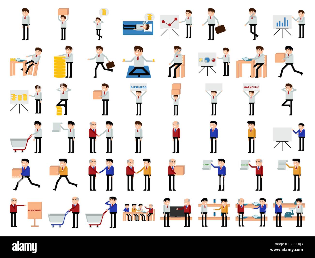 Managers and employees Stock Vector Images - Alamy