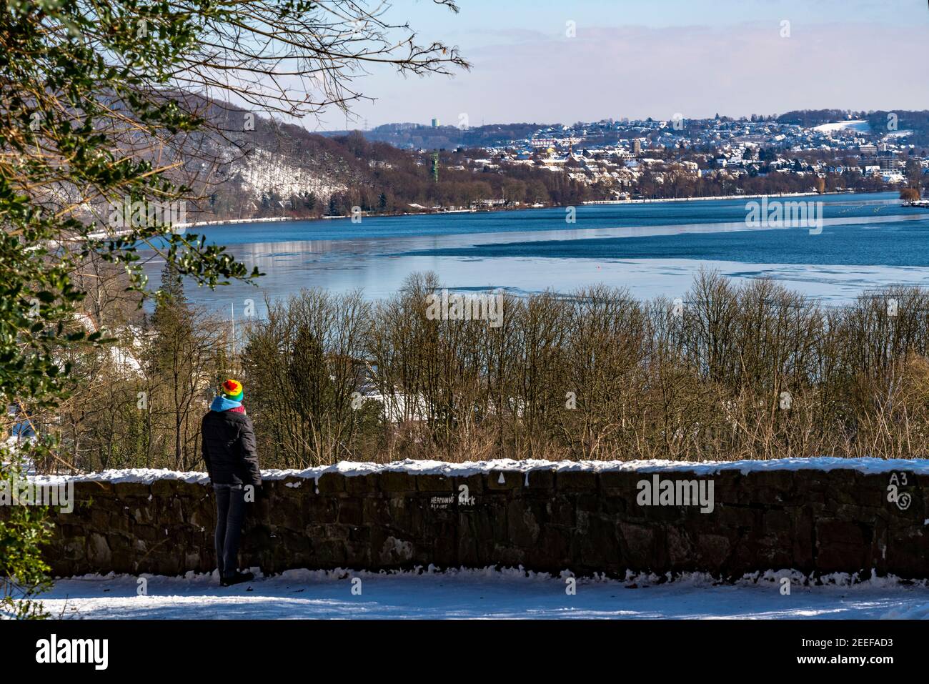Germany sunny winter landscape in the ruhr area hi-res stock ...