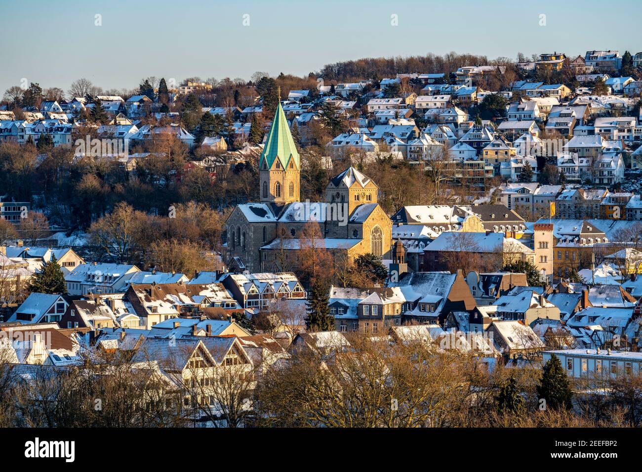 St. Ludgerus Church, in Essen-Werden, abbey church, with the shrine of ...