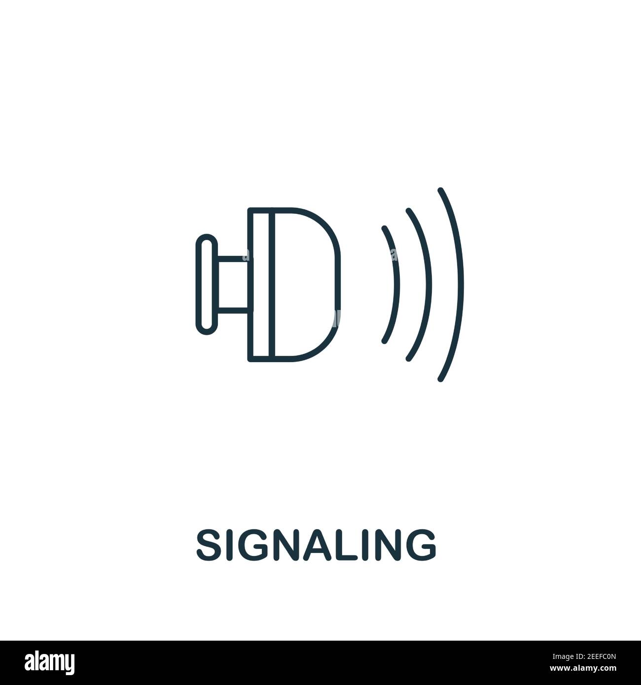 Signaling icon. Simple element from jewelery collection. Creative ...