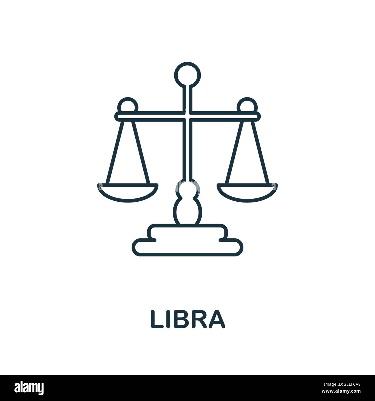 Libra icon. Simple element from jewelery collection. Creative Libra ...