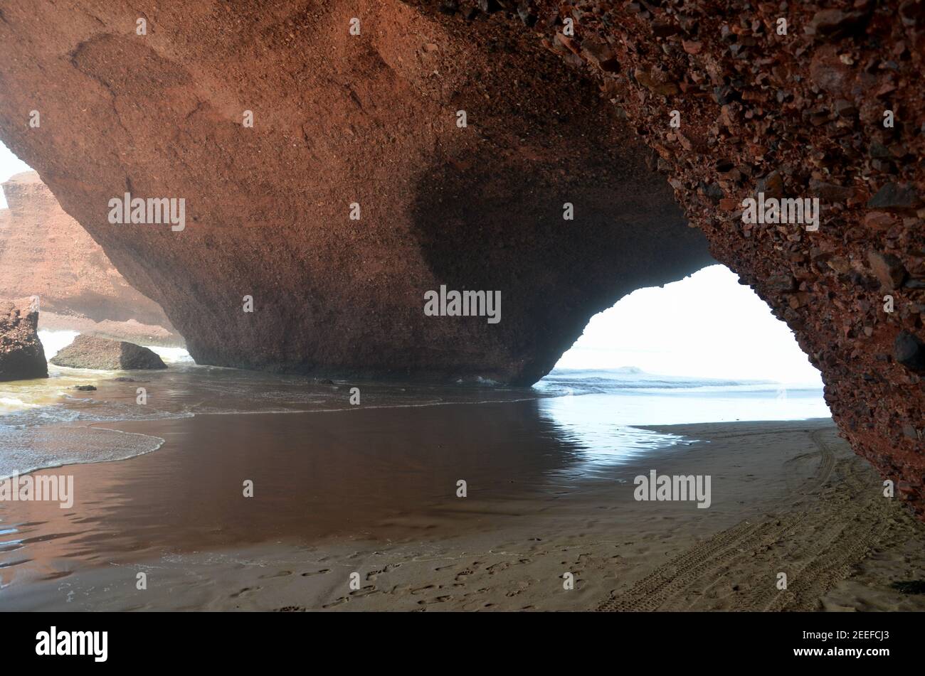 view at legzira beach, morocco Stock Photo - Alamy