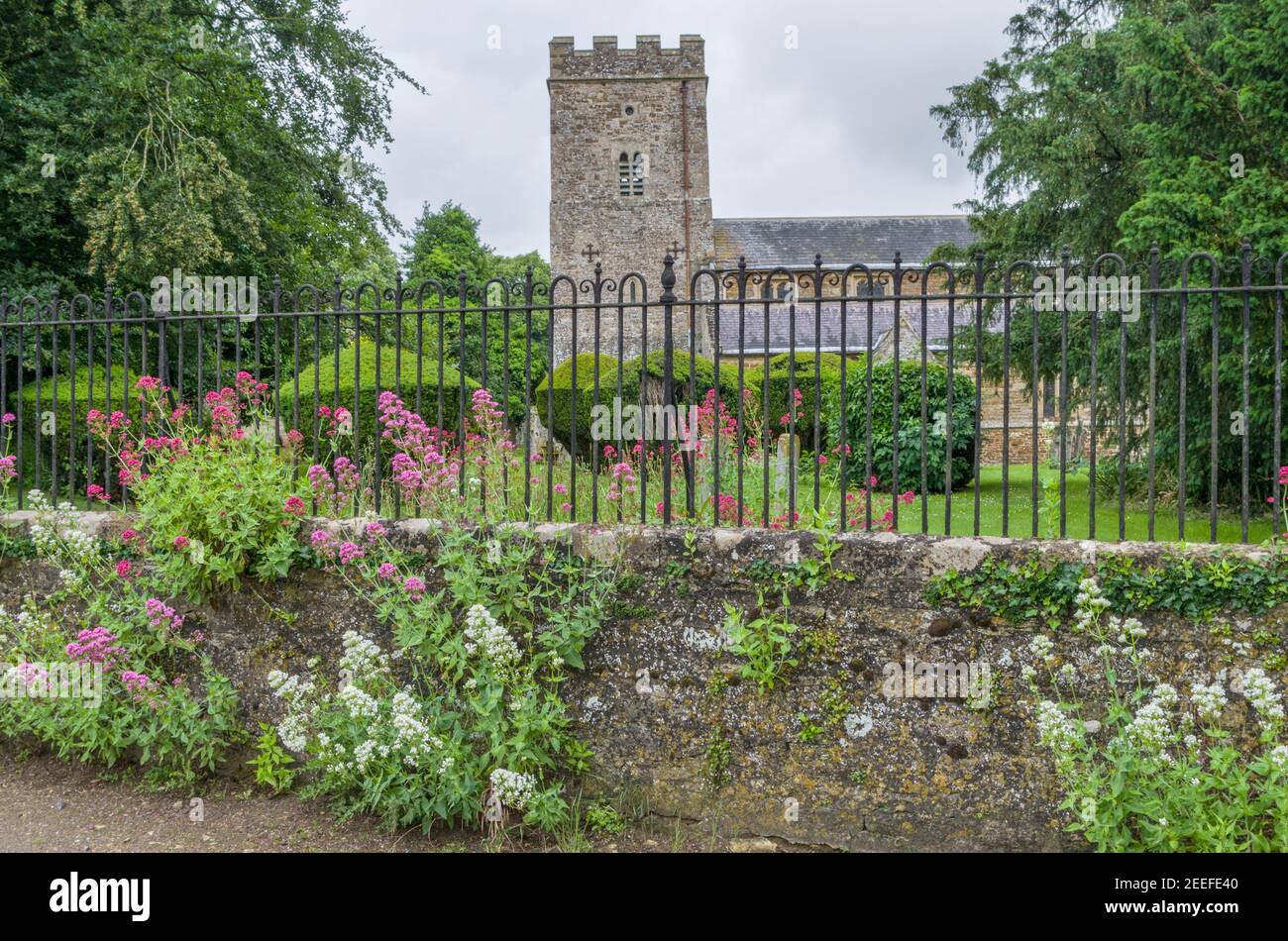 The church of St Leonard and St James in the village opf Rousham ...