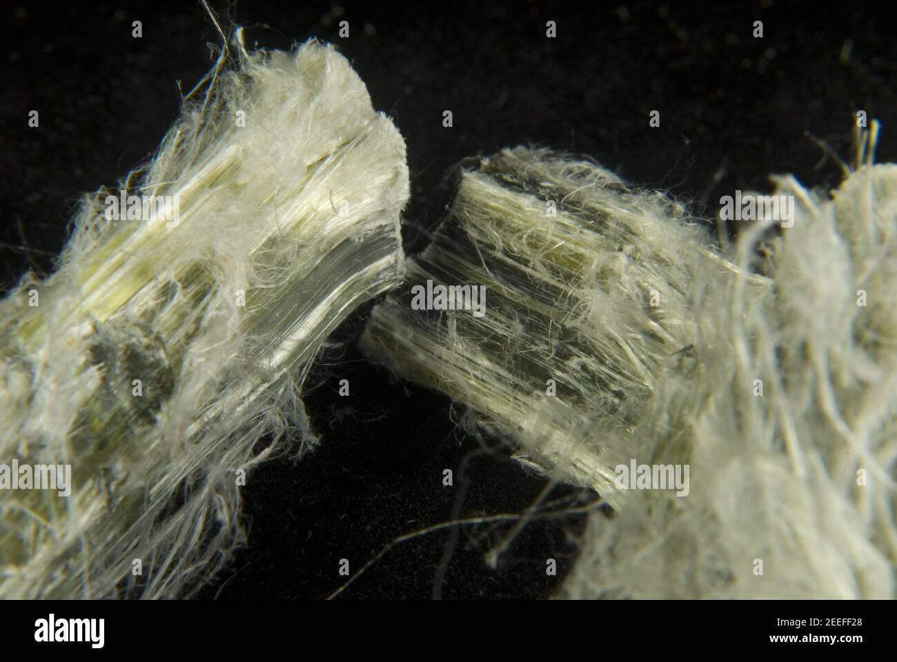 asbestos mineral sample Stock Photo - Alamy
