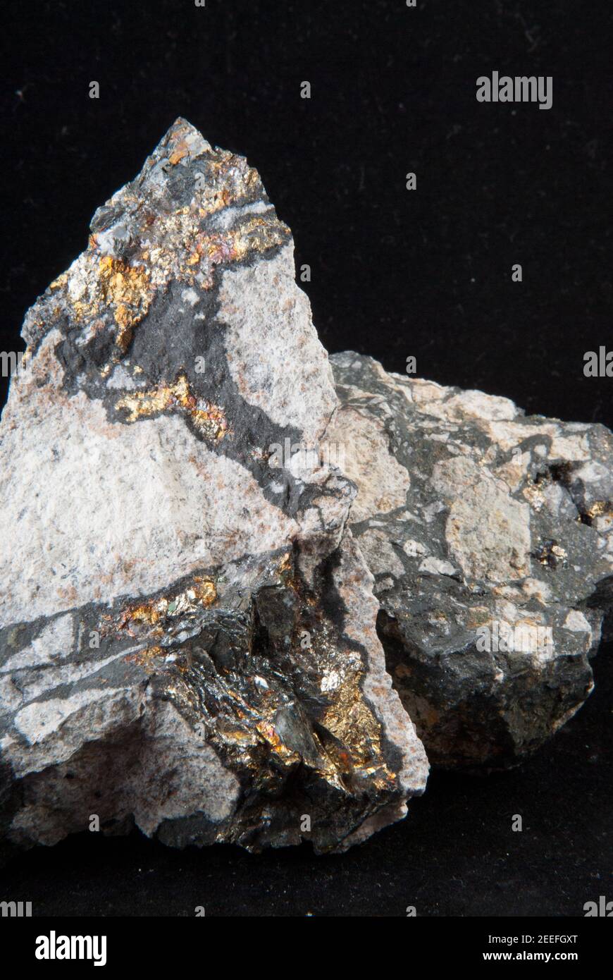 gold and copper samples Stock Photo - Alamy