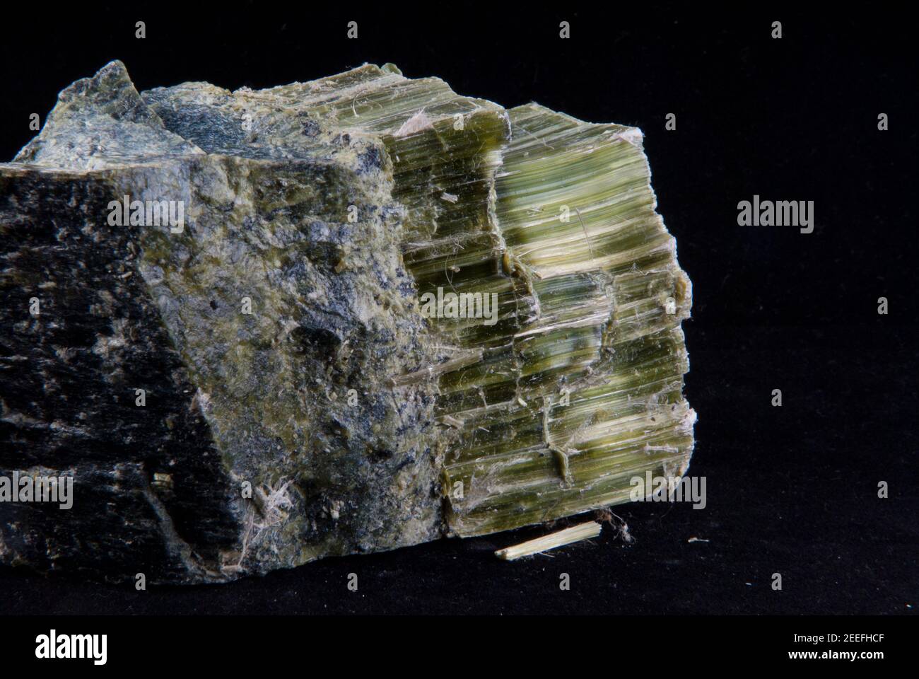 asbestos fibers mineral sample Stock Photo - Alamy